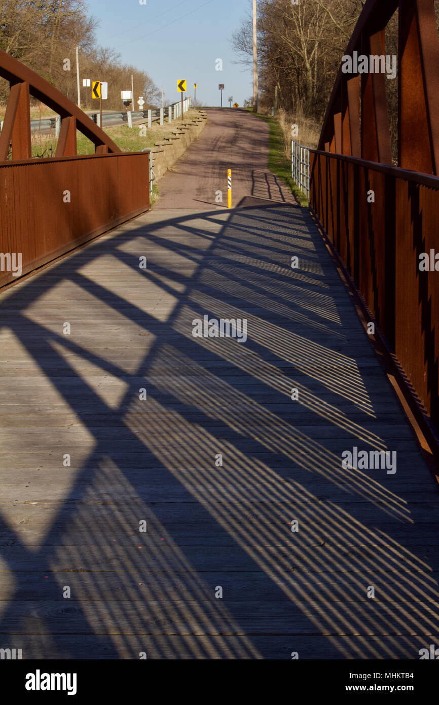 Rustic pedestrian bridge in rural hi-res stock photography and images ...