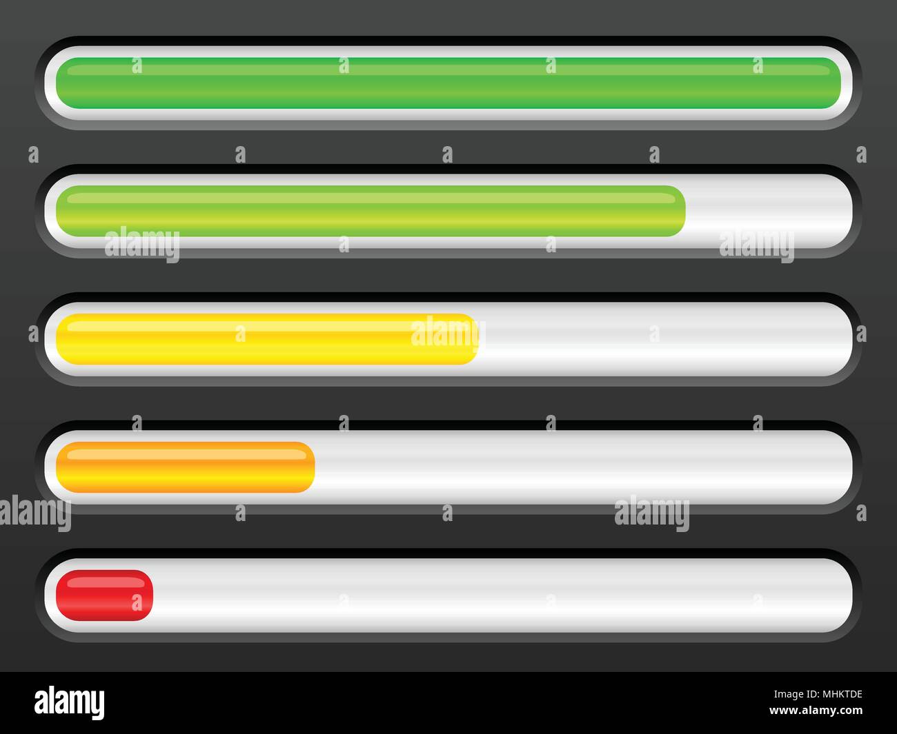 Loading bar on a black background Stock Vector Image & Art - Alamy