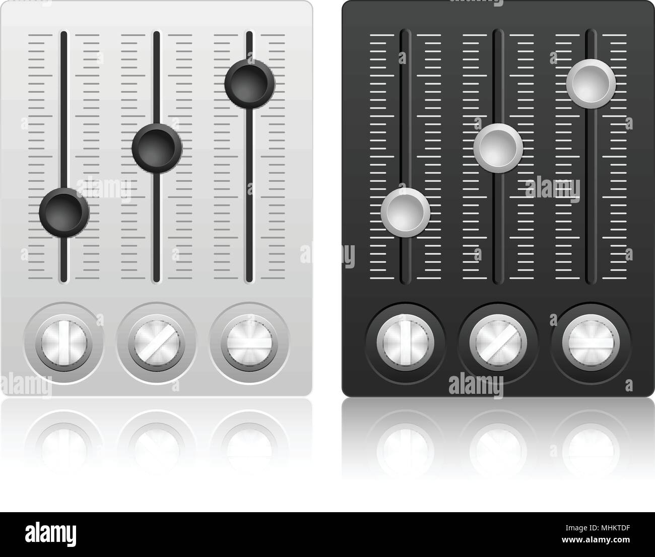 Mixing console icon on a white background Stock Vector Image & Art - Alamy