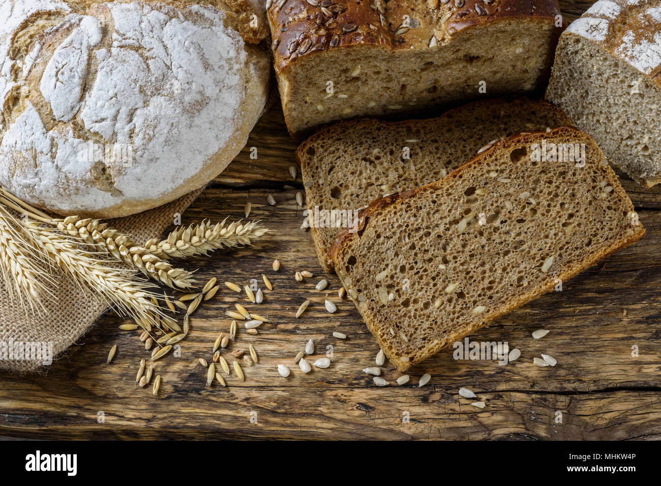 Dark bread grains hi-res stock photography and images - Alamy