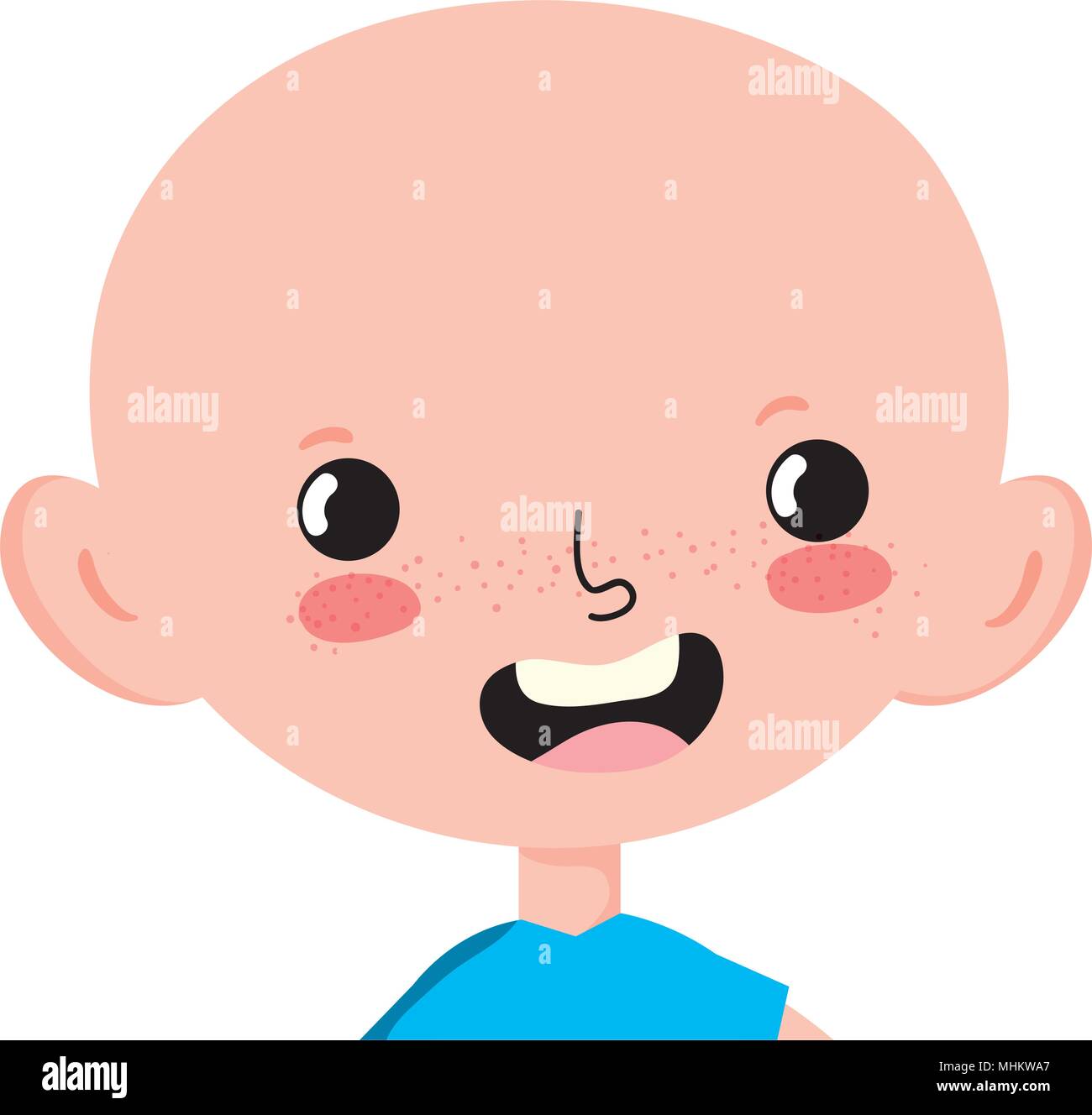 Bald boy Stock Vector Images - Alamy