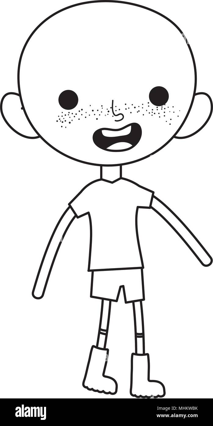 Bald child Stock Vector Images - Alamy