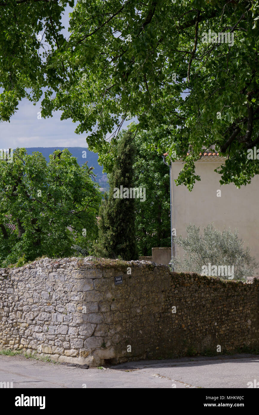 General view of a Drome village, Livron-sur-Drome, France Stock Photo ...
