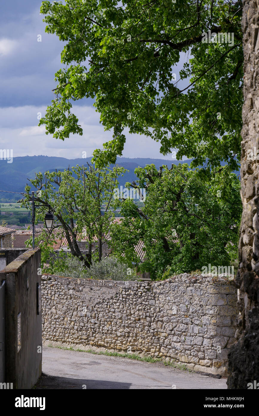General view of a Drome village, Livron-sur-Drome, France Stock Photo ...