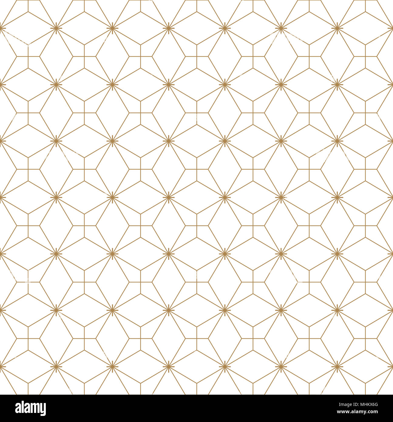 Japanese pattern vector. Gold geometric background. Sewing pattern ...