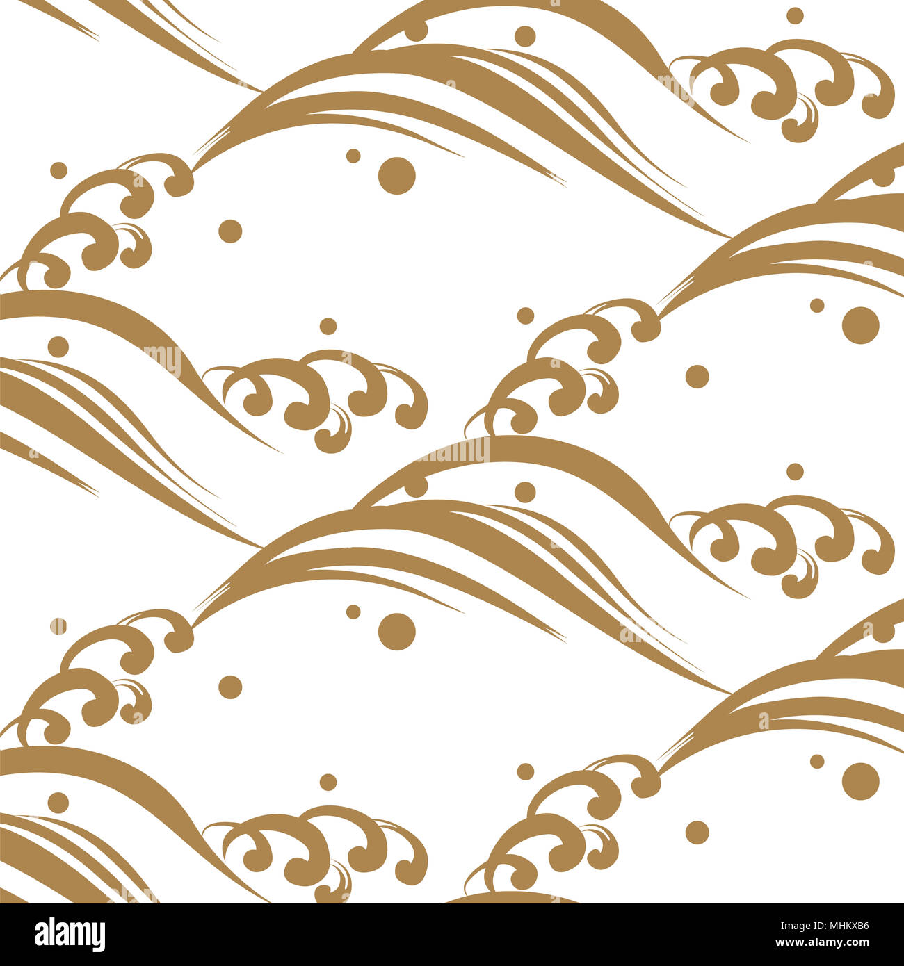 Gold wave pattern hi-res stock photography and images - Alamy