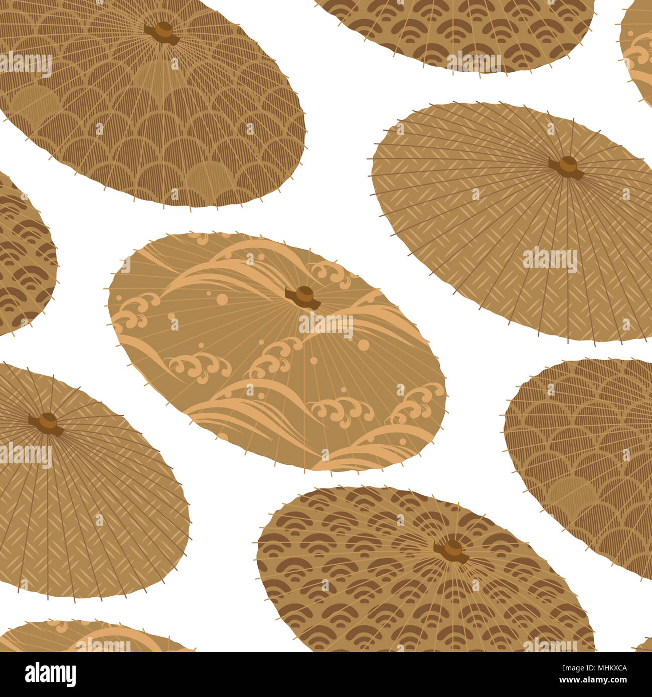 Japanese pattern vector. Gold geometric background umbrella graphic ...