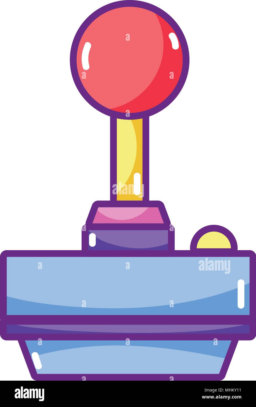 videogame controller button to console player Stock Vector Image & Art ...