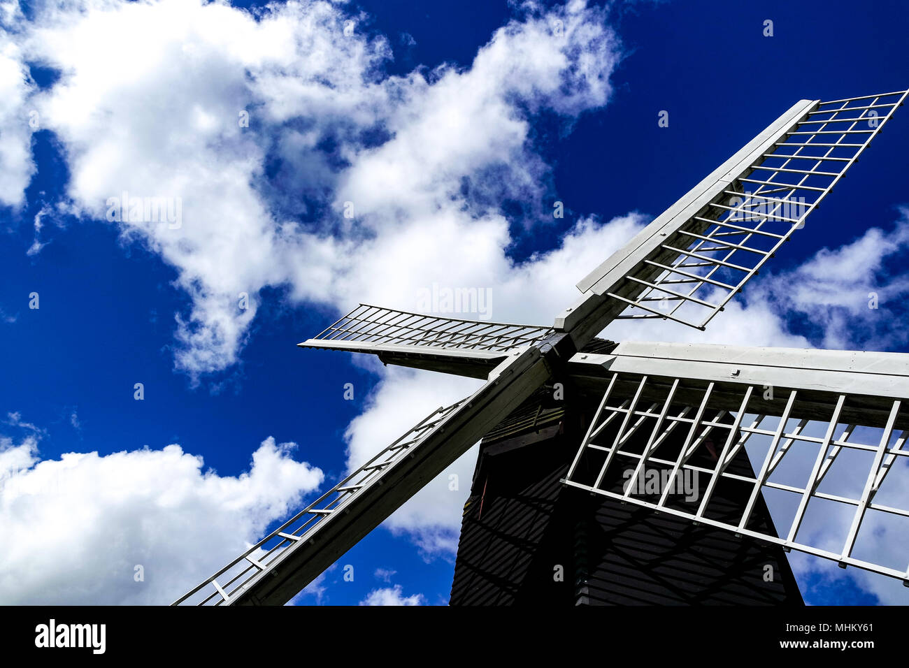 Brill Windmill on Brill Hill in Buckinghamshire, UK. Summers day with ...