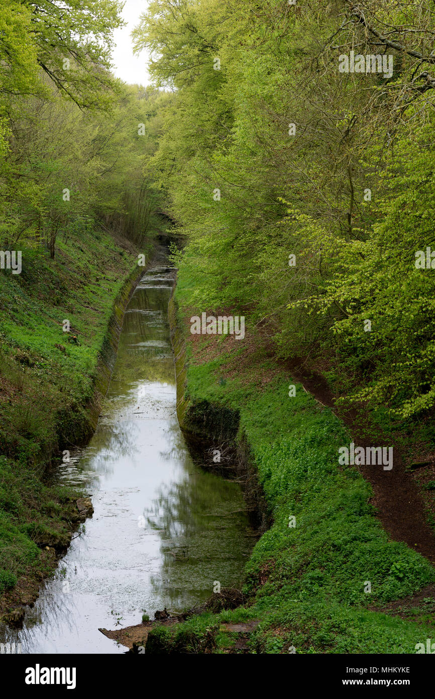 The Thames and Severn Canal near the Coates portal of Sapperton Tunnel ...