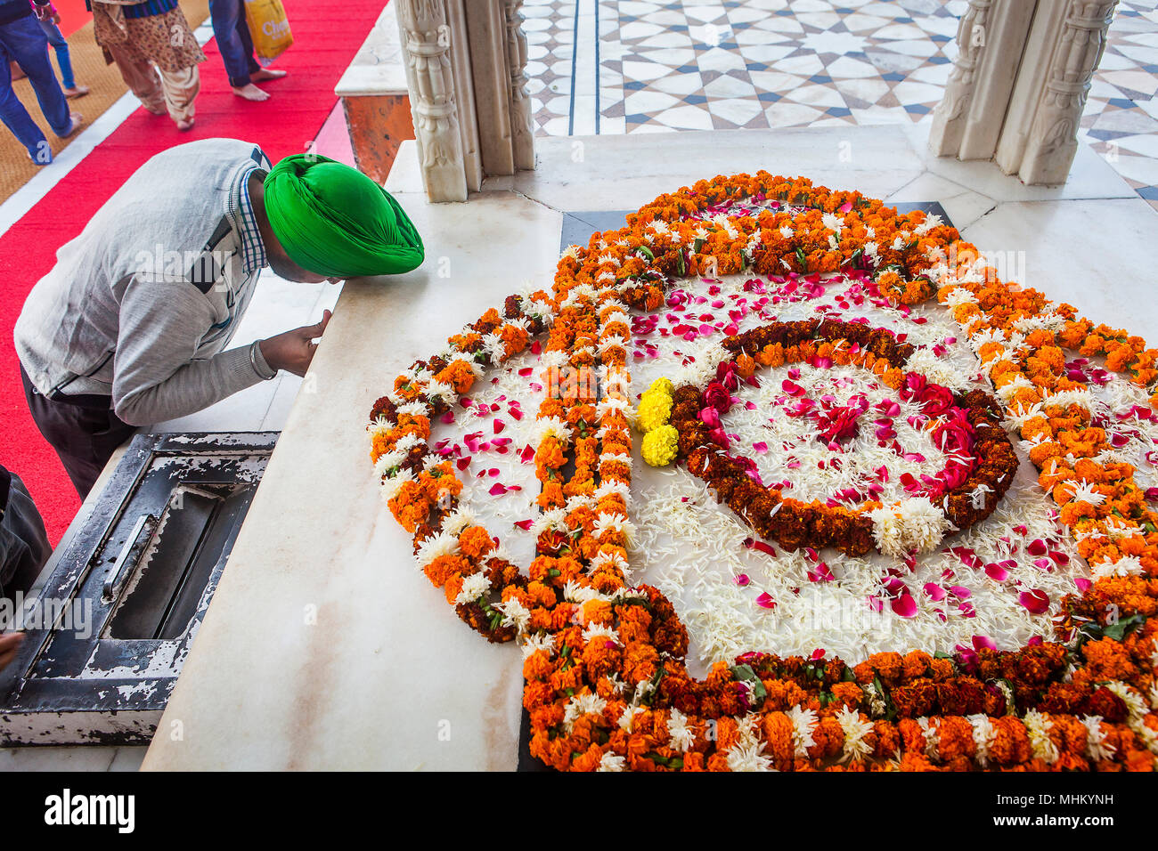 Indian sikh golden flower hi-res stock photography and images - Alamy
