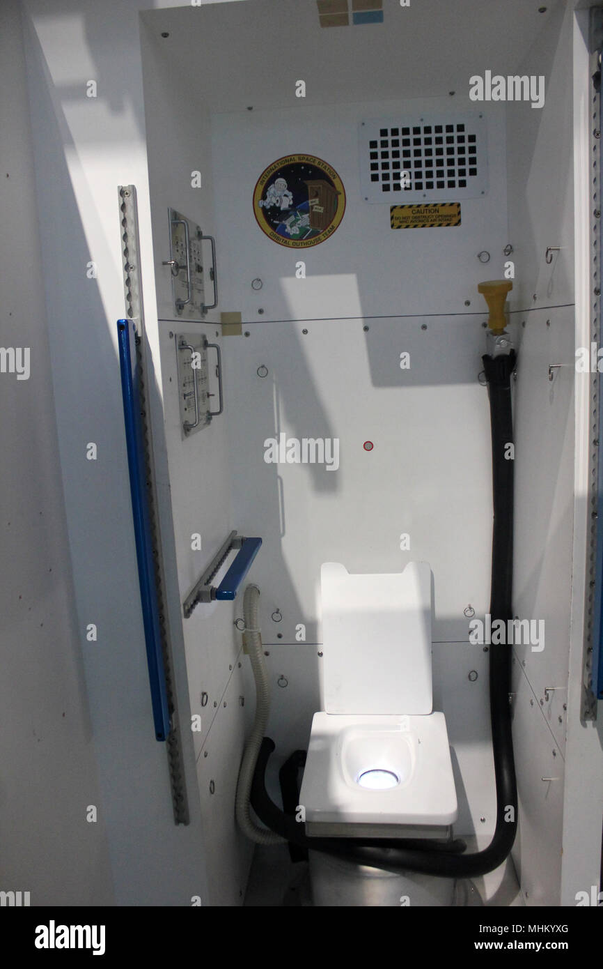 Space toilet astronaut toilet in space Interior spaceship. Lavatory ...