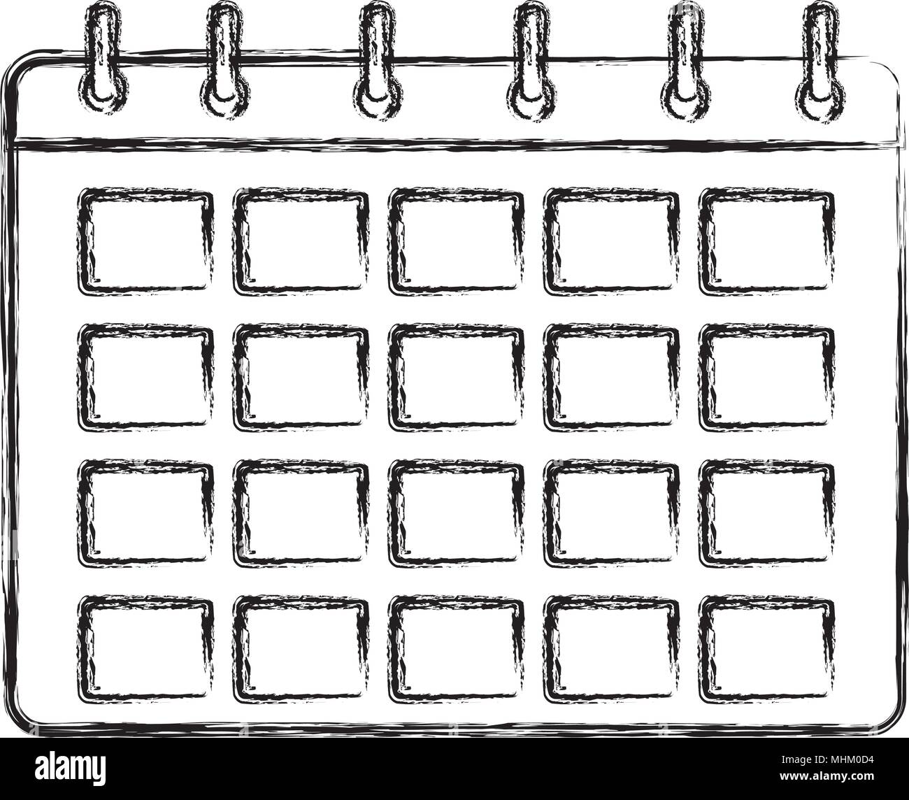 grunge calendar event information day organizer Stock Vector Image ...