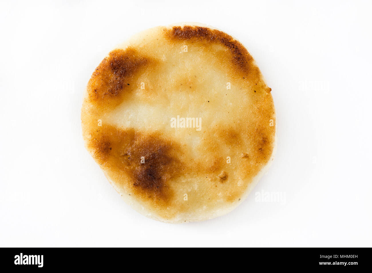 Arepas isolated on white background. Venezuelan typical food. Top view ...