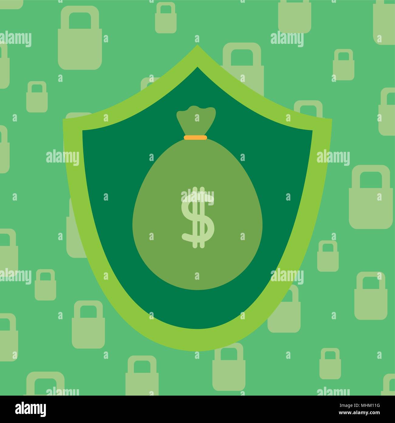 Secure money and savings Stock Vector Image & Art - Alamy