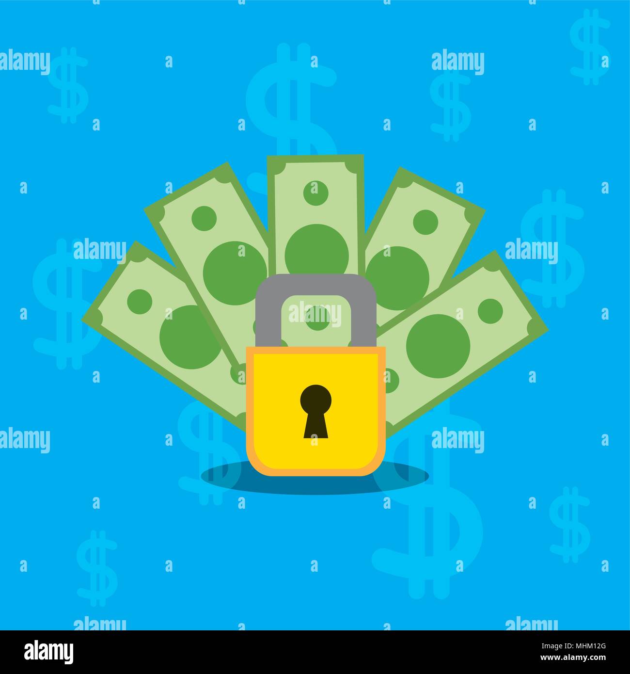 Secure money and savings Stock Vector Image & Art - Alamy