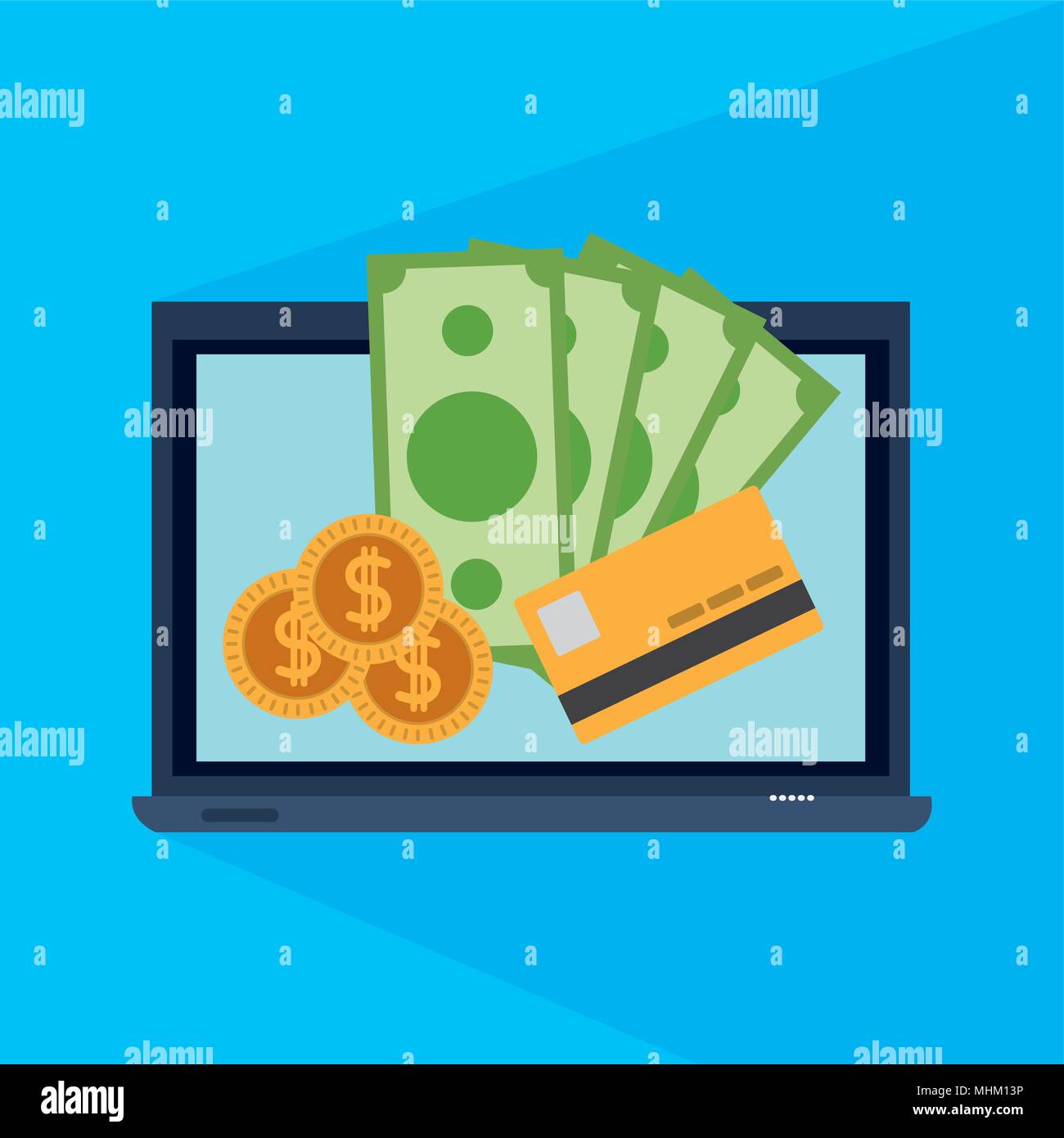 Bills payment transactions Stock Vector Images - Alamy
