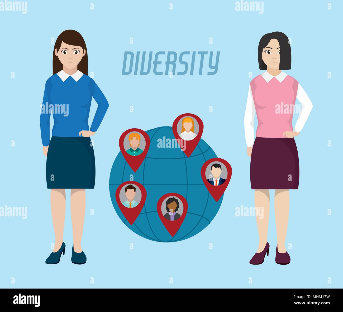 Diversity around the world Stock Vector Image & Art - Alamy