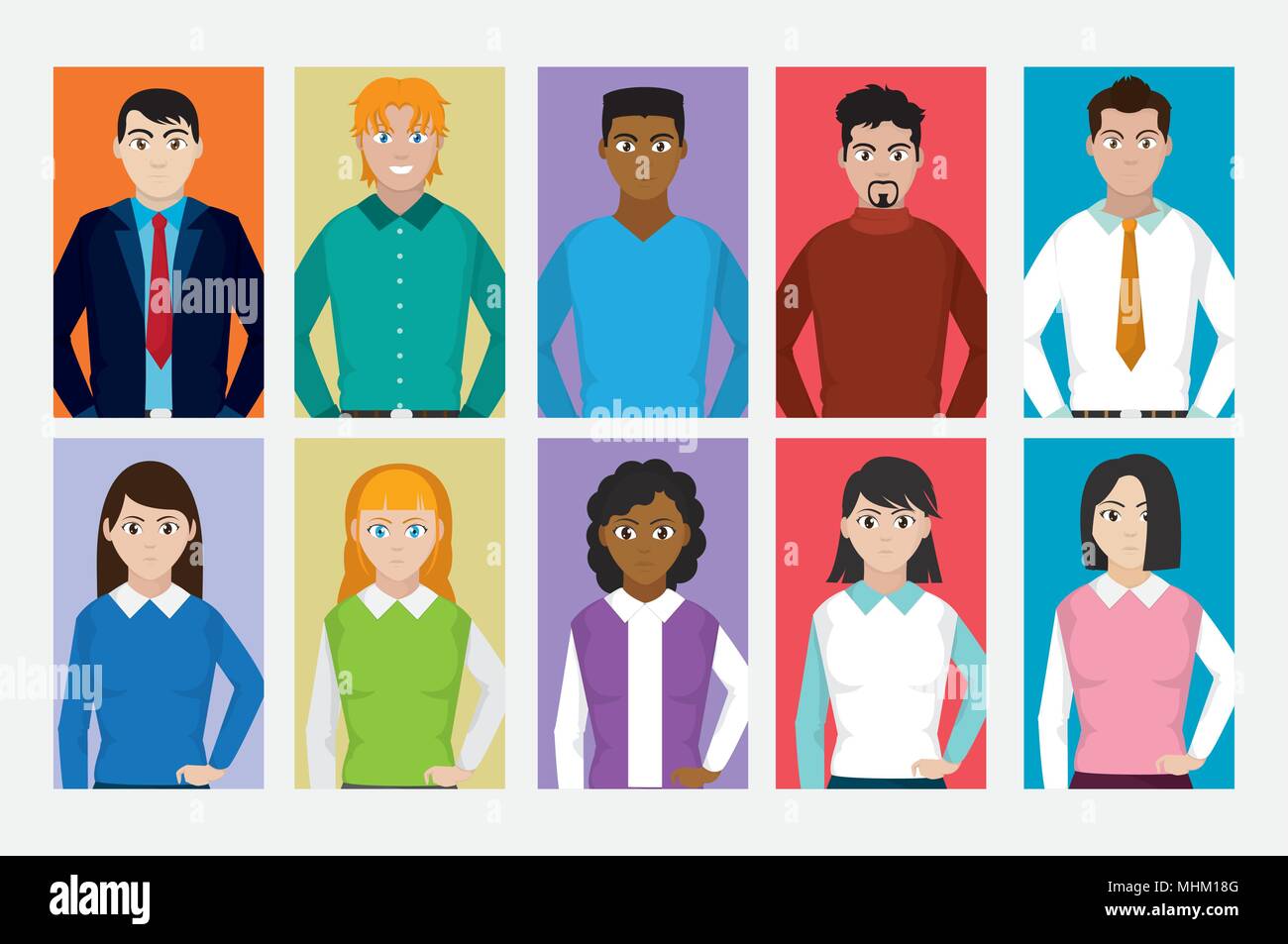 Young people cartoons Stock Vector Image & Art - Alamy