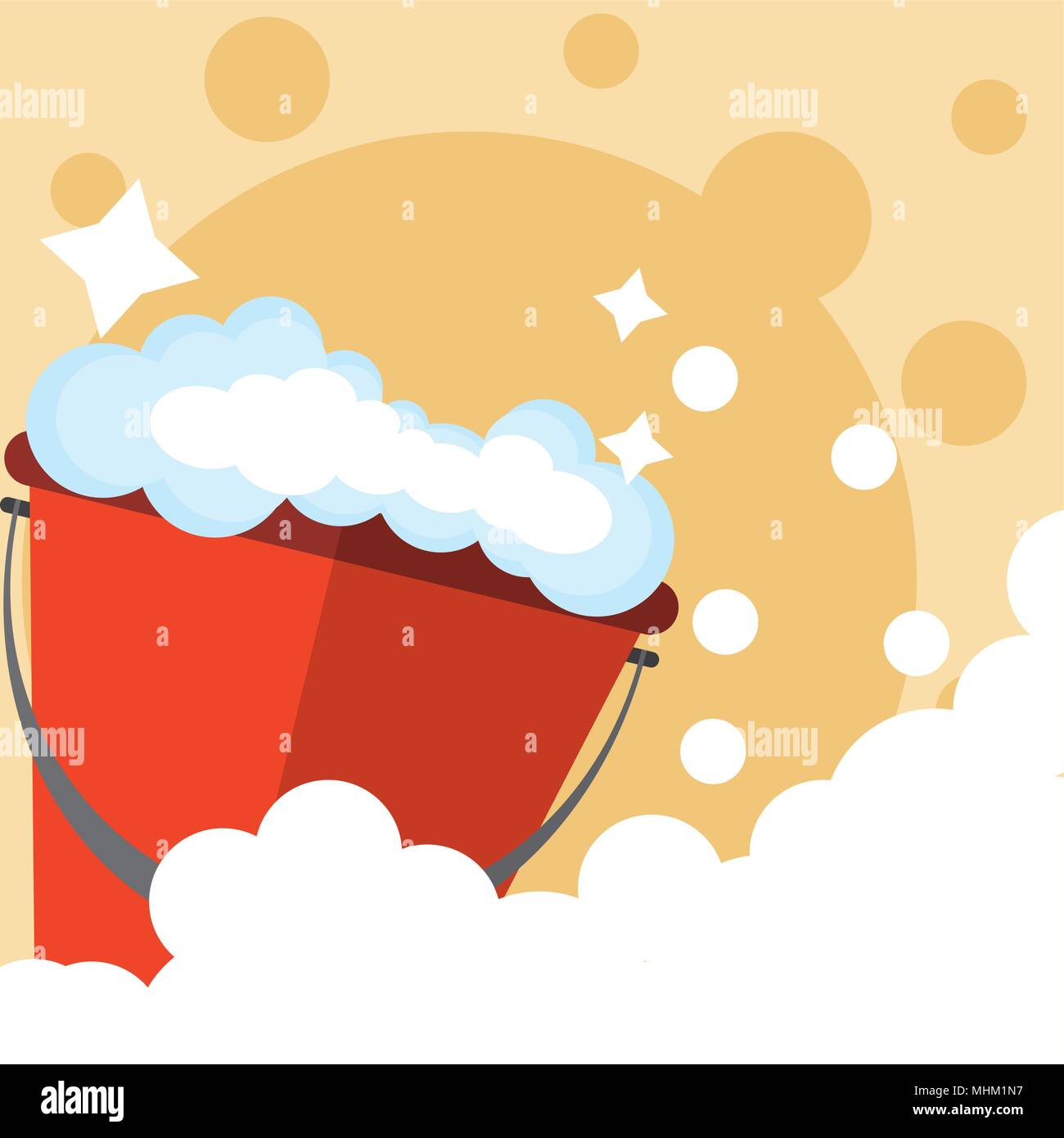 Bucket of soap Stock Vector Images - Alamy
