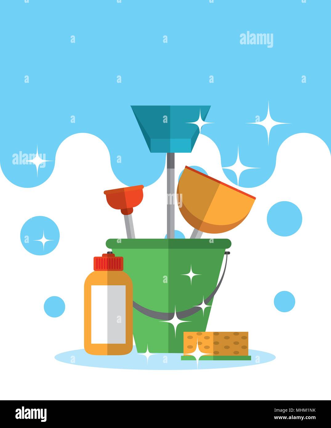 Cleaning kit Stock Vector Images - Alamy