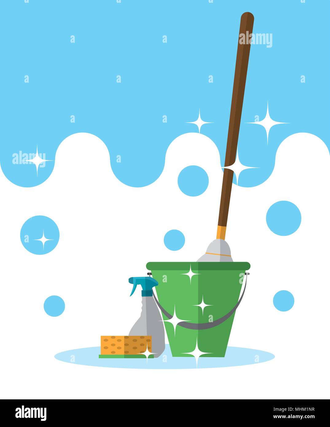Cleaning kit and products Stock Vector Image & Art - Alamy