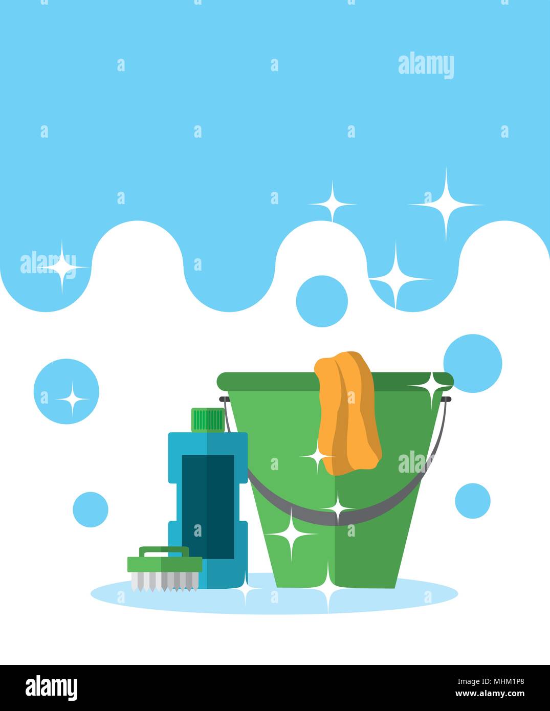 Cleaning kit and products Stock Vector Image & Art - Alamy