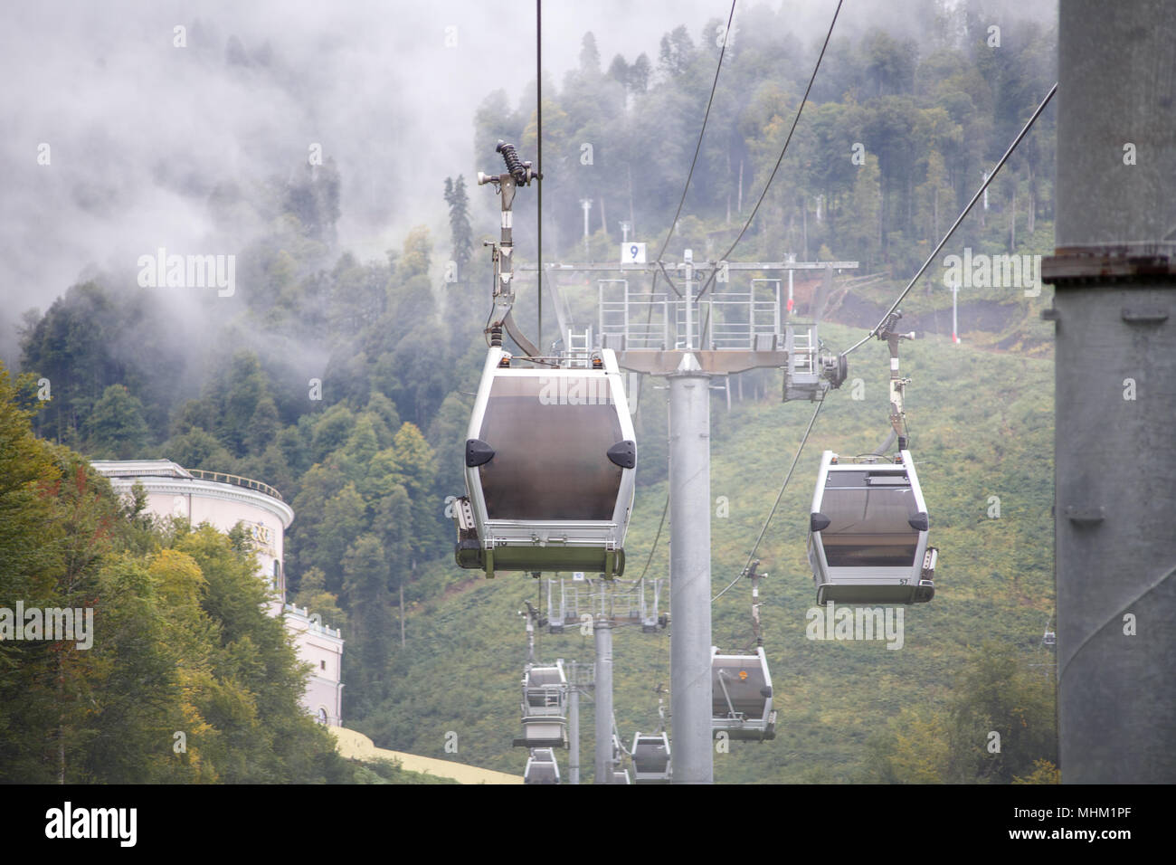 Photo of funicular in mountain slope Stock Photo - Alamy