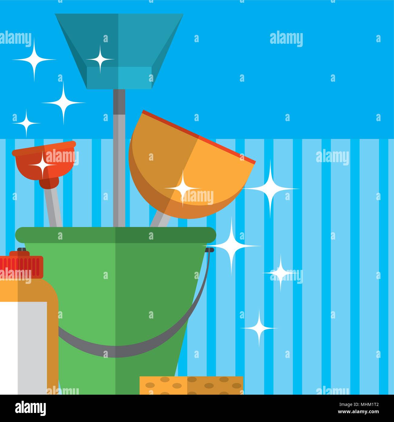 Cleaning kit supplies Stock Vector Image & Art - Alamy