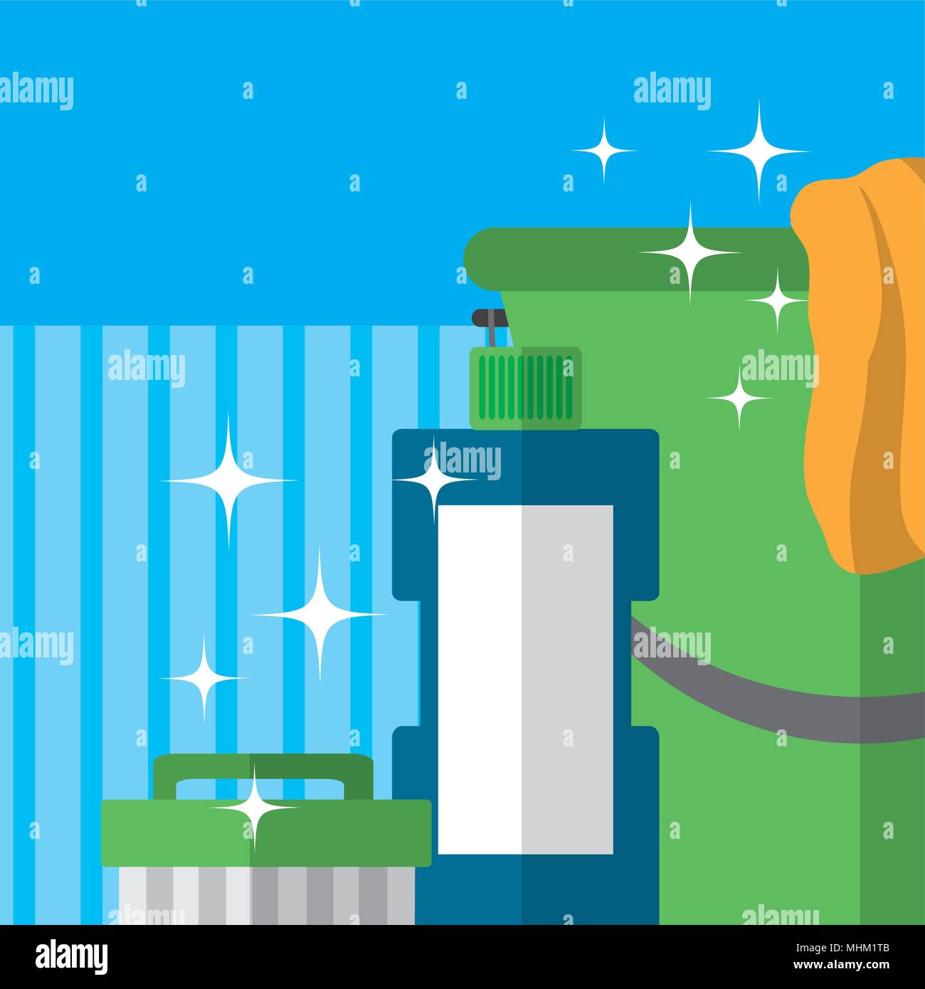 Cleaning kit and products Stock Vector Image & Art - Alamy