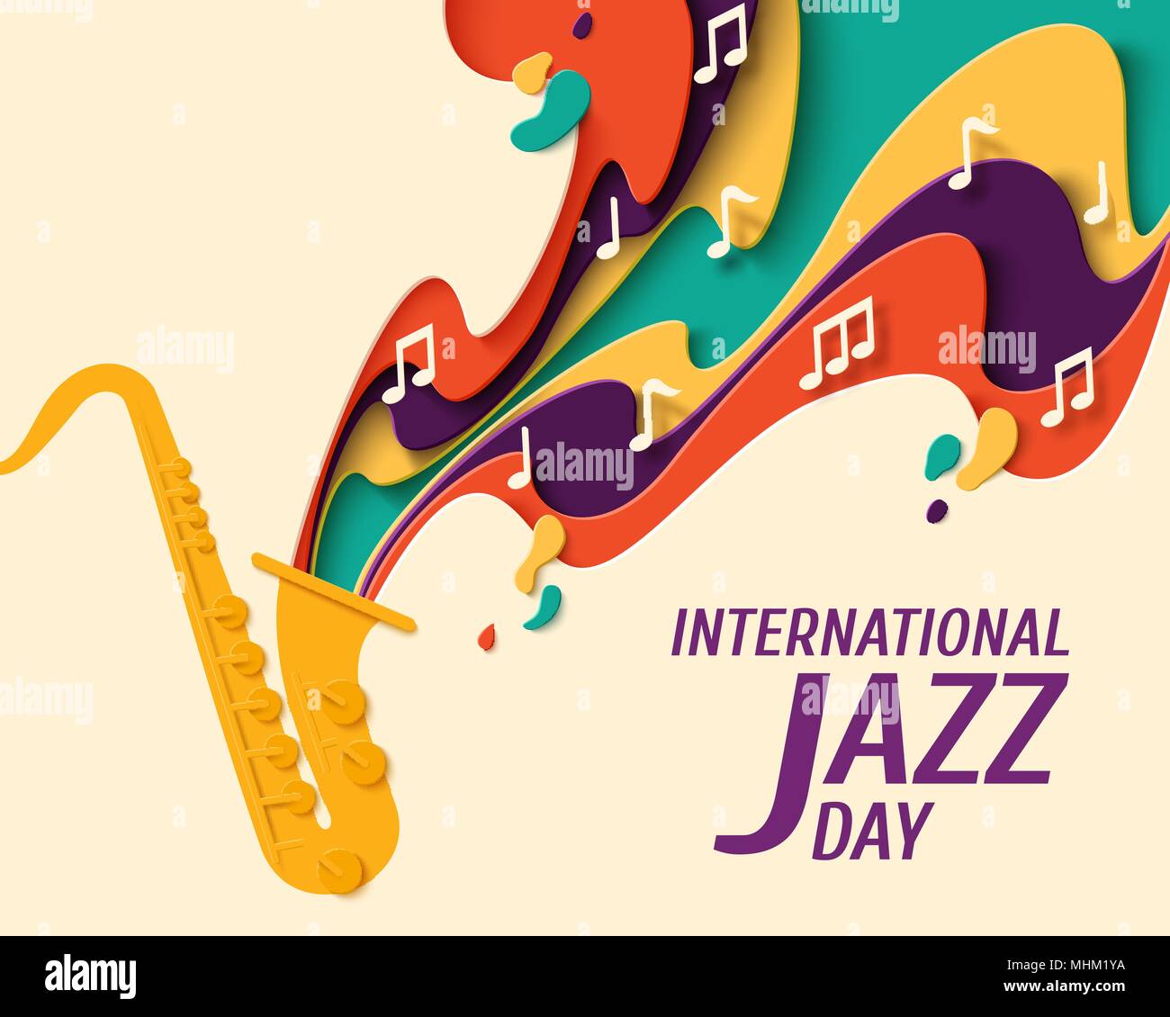 International Jazz Day vector background Stock Vector Image & Art - Alamy