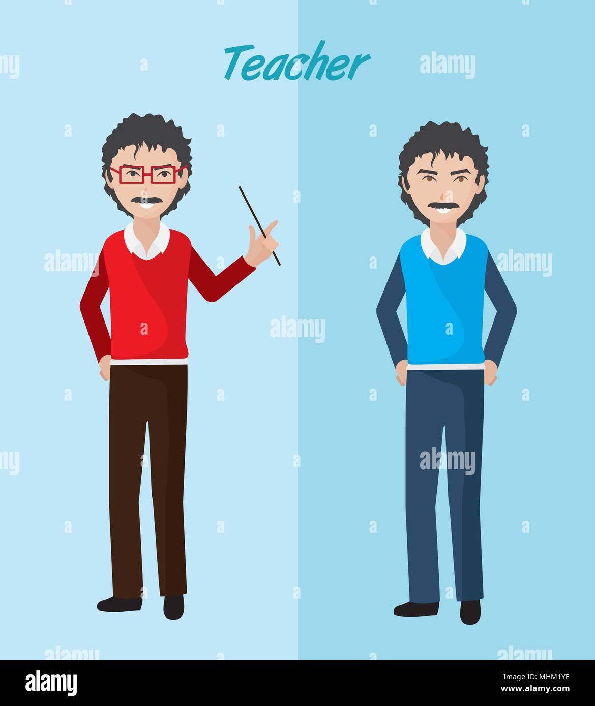 Young teacher cartoon Stock Vector Image & Art - Alamy