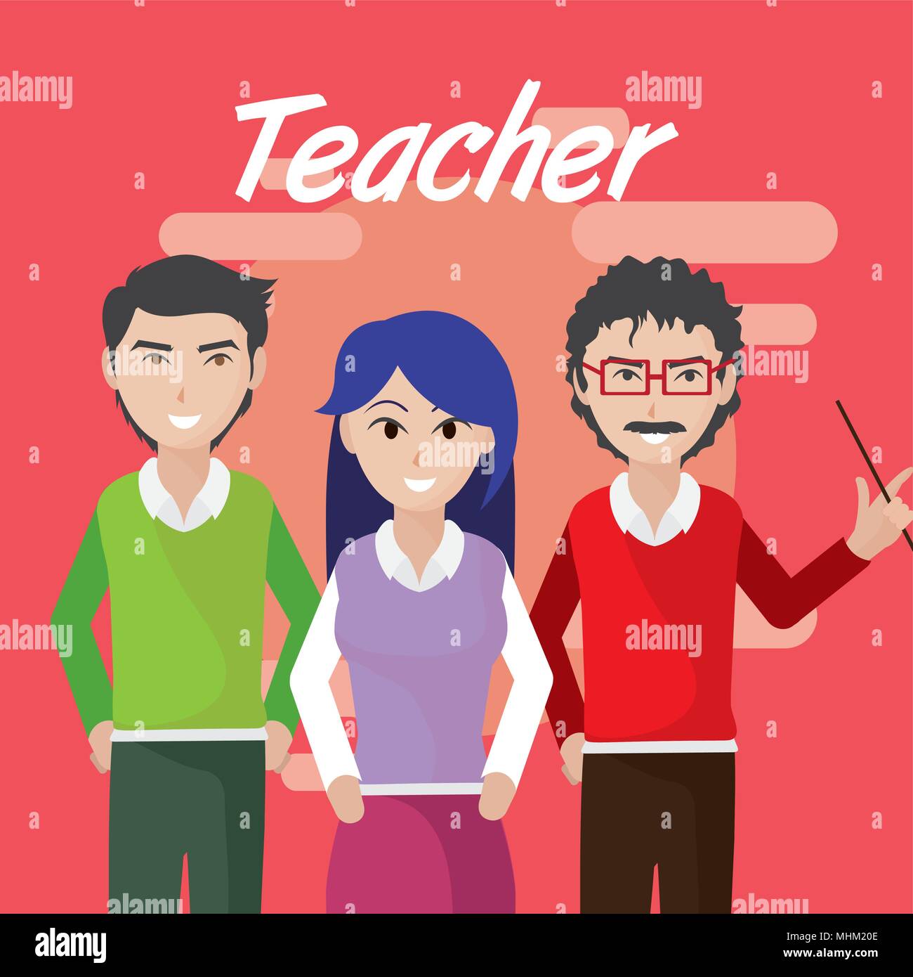 Young teachers teamwork Stock Vector Image & Art - Alamy