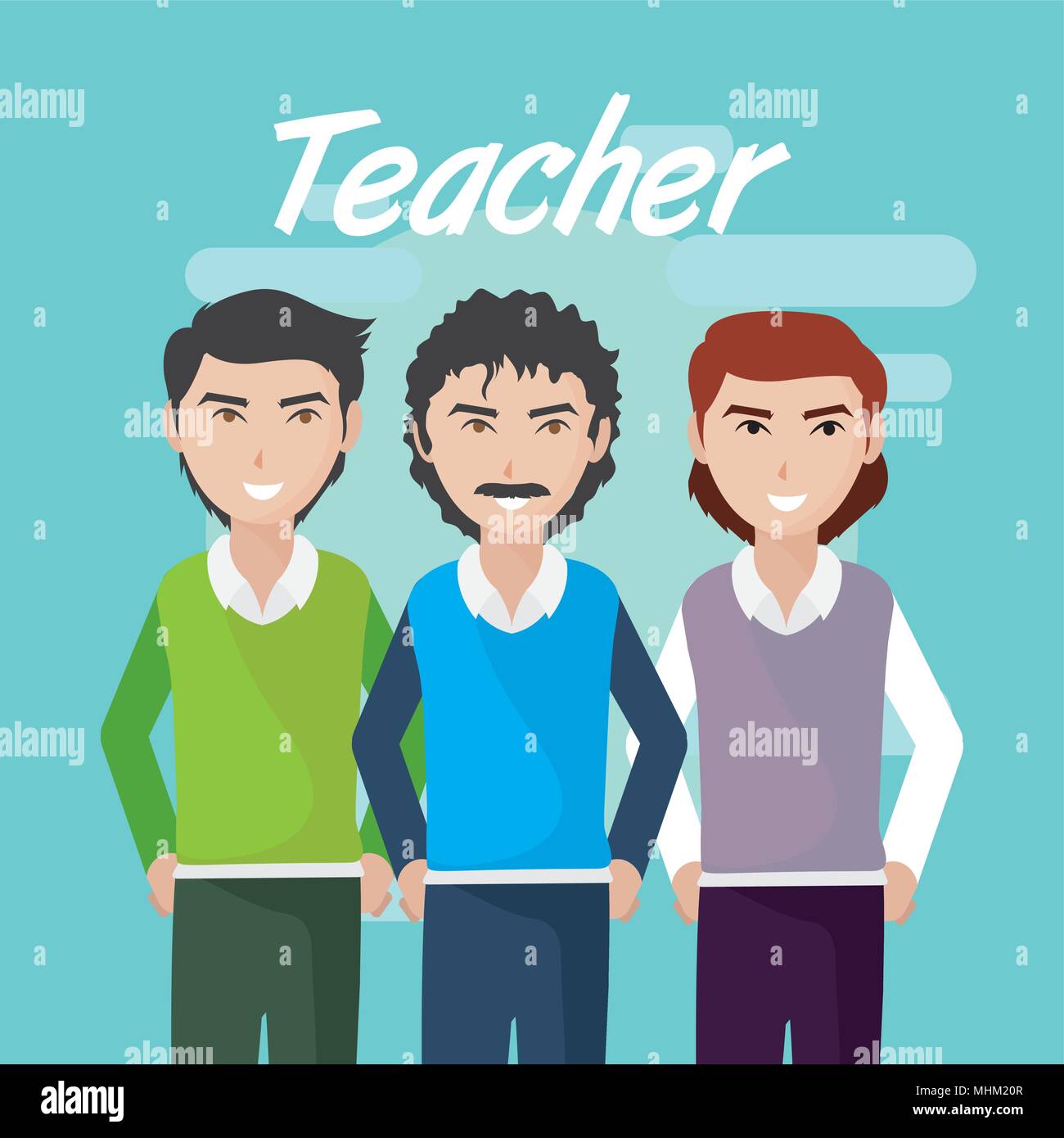 Young teachers teamwork Stock Vector Image & Art - Alamy