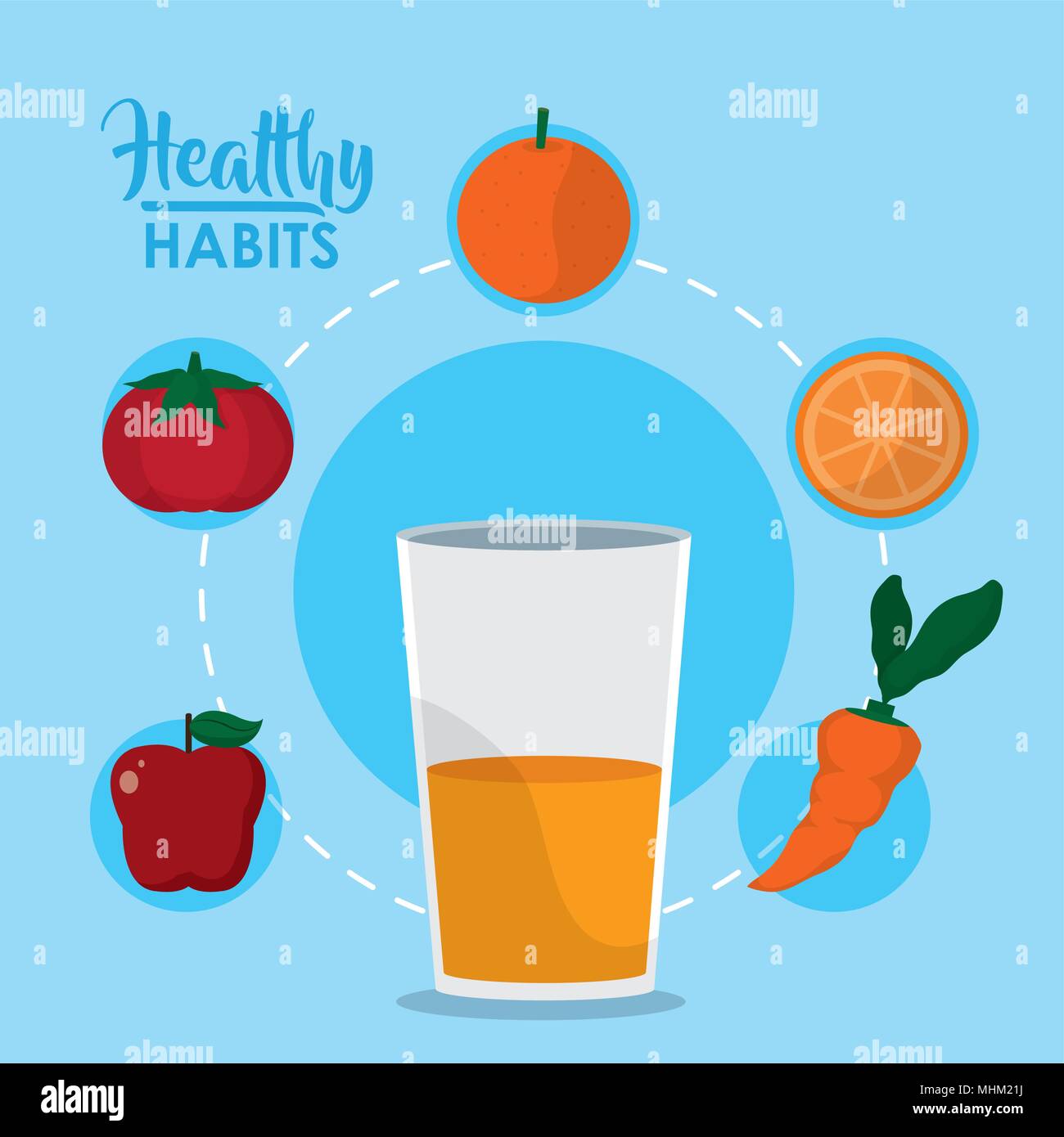 Healthy Habits Lifestyle Stock Vector Image And Art Alamy