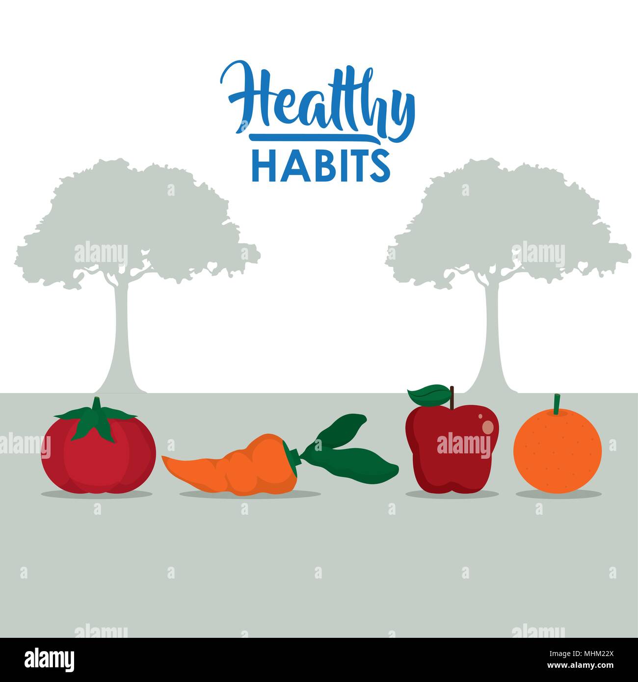 Healthy Habits Lifestyle Stock Vector Image And Art Alamy