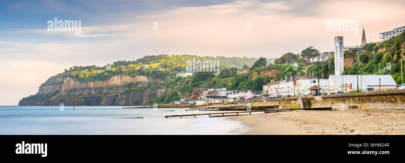 Shanklin seaside town, on the esplanade and beach Stock Photo - Alamy