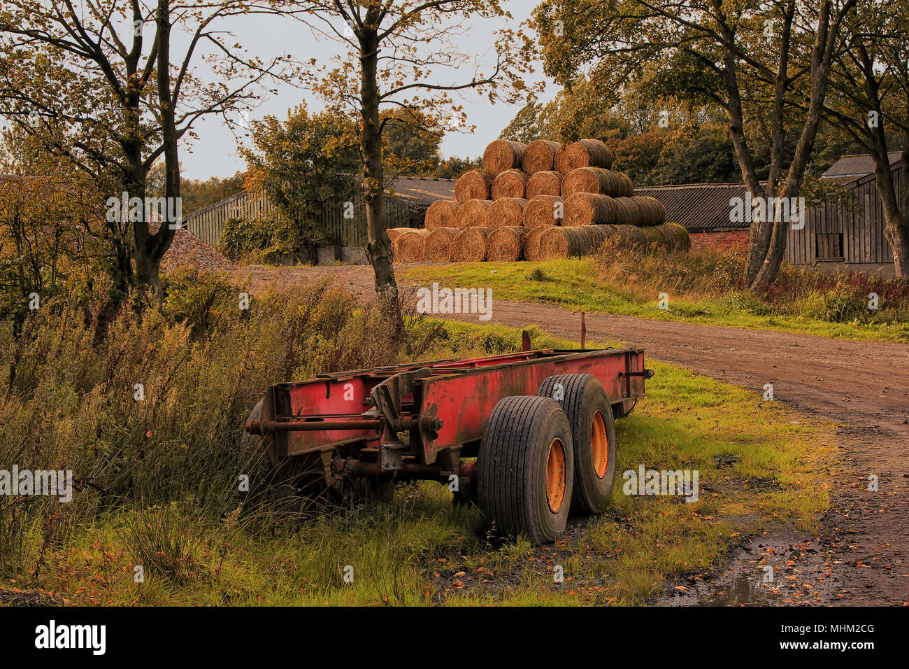 Old hay making machine hi-res stock photography and images - Alamy