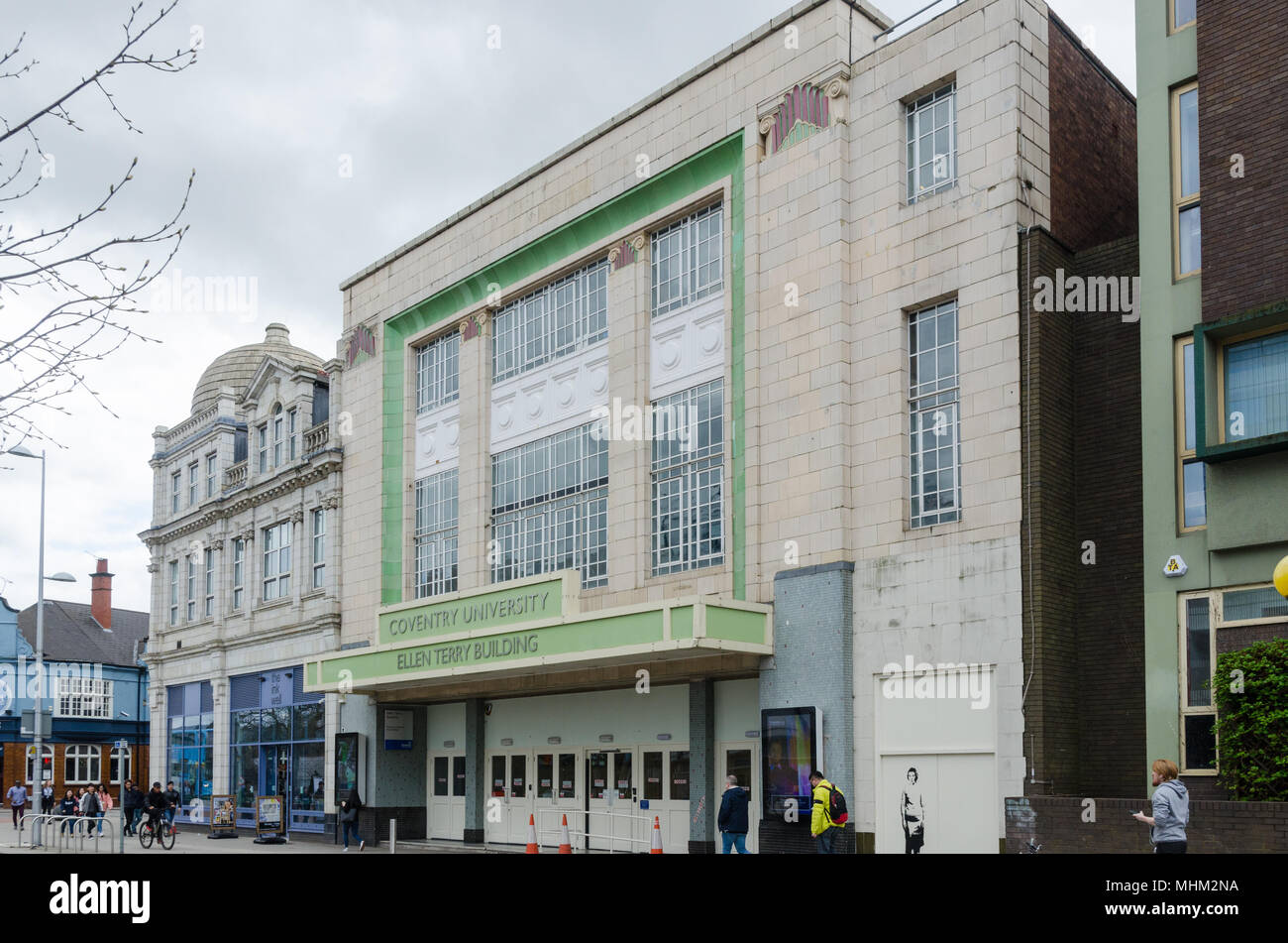 The Coventry University Ellen Terry art deco building in Jordan Well ...