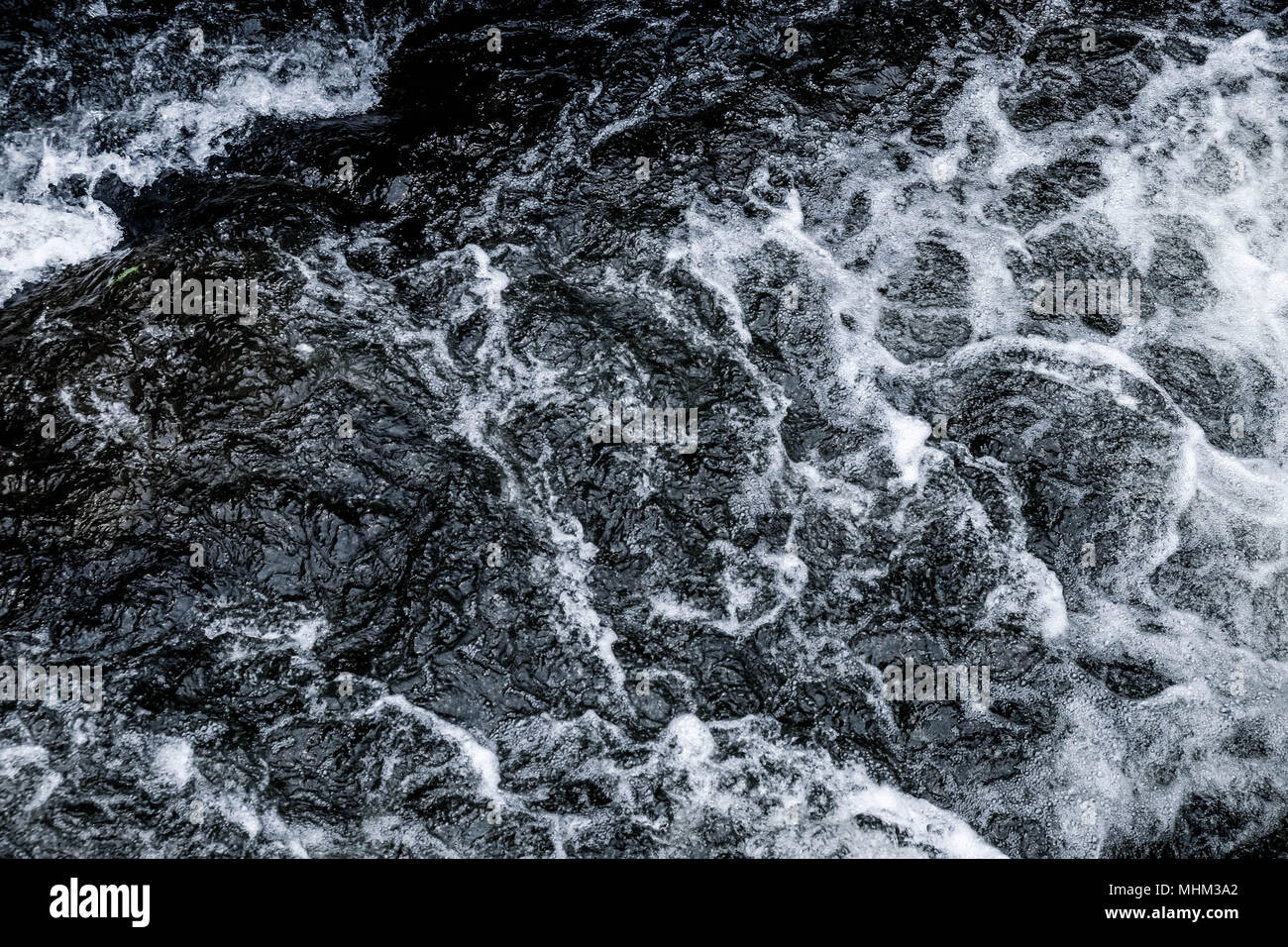 Abstract dark blue Waterfall wave water background texture Stock Photo ...