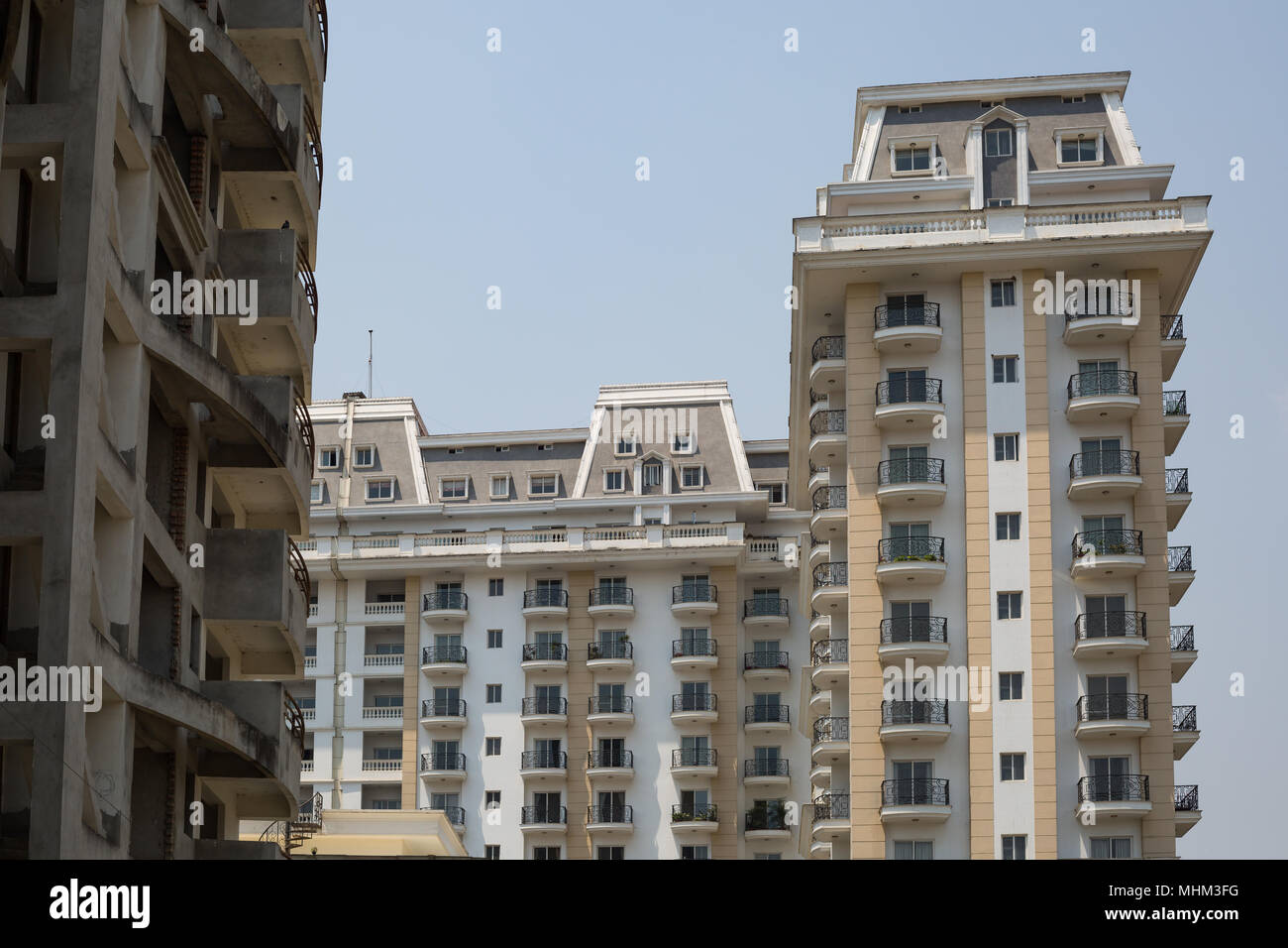 High rise asian architecture,Super modern skyscraper apartment building ...