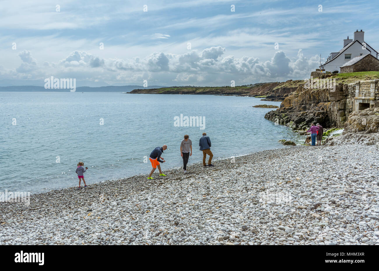 Moelfre fishing village anglesey north hi-res stock photography and ...