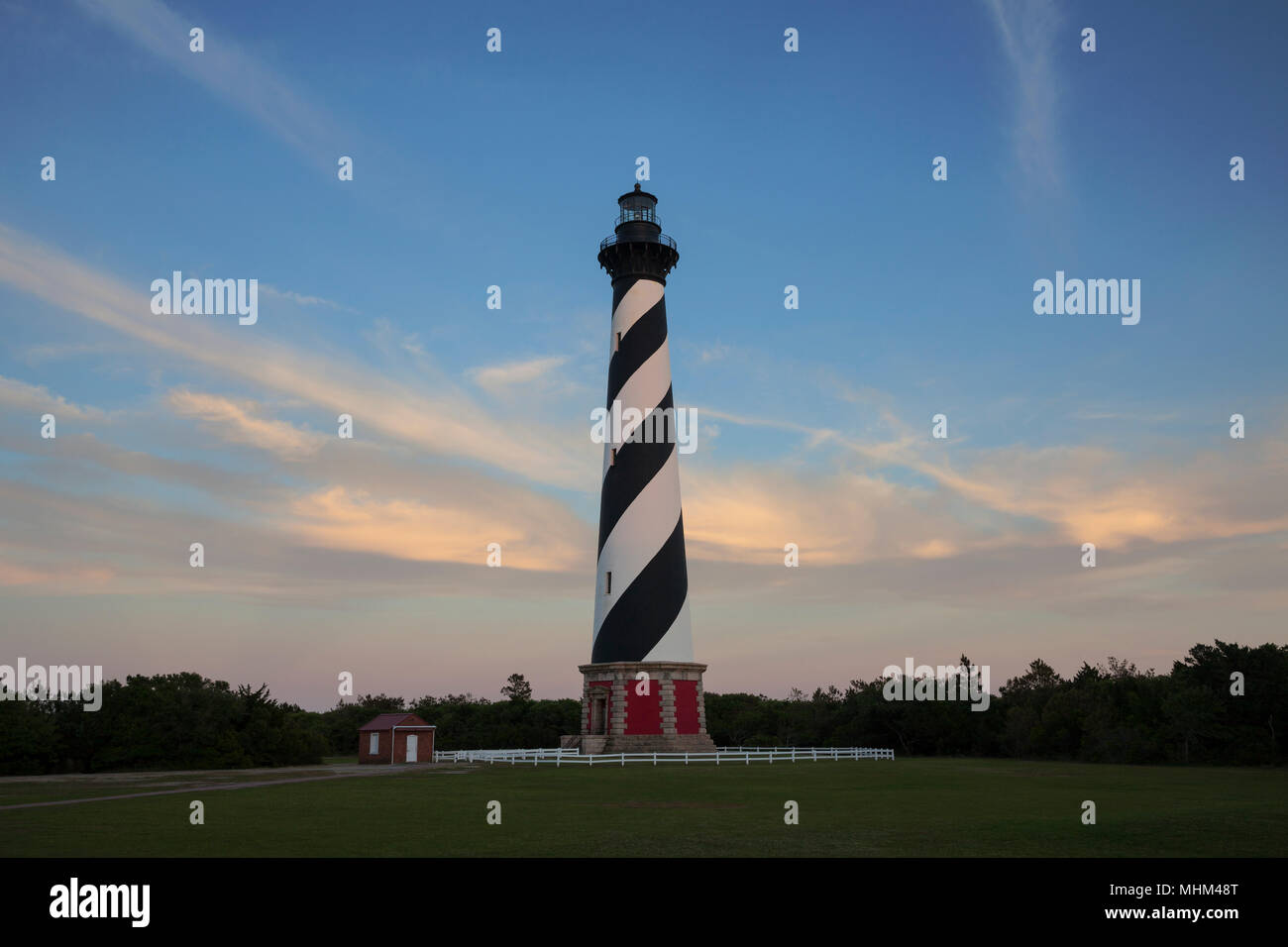 NC01605-00...NORTH CAROLINA - Sunset at Cape Hatteras Lighthouse in ...
