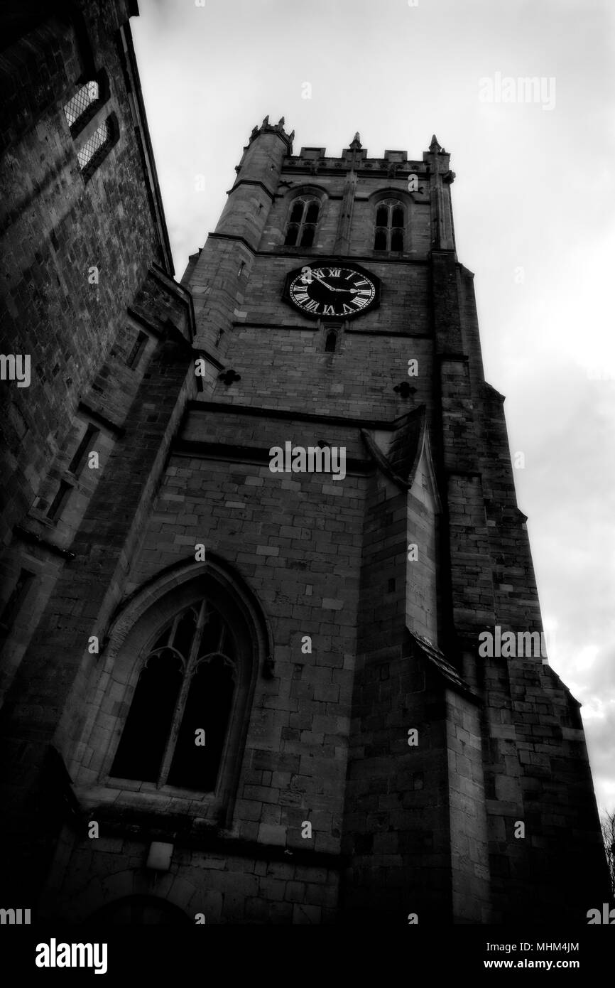 Detail of the Norman Priory Church in Christchurch previously known as ...