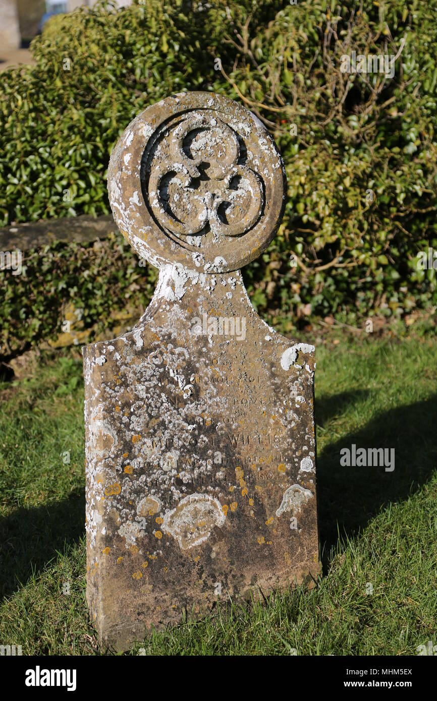 Ancient grave stone Stock Photo - Alamy