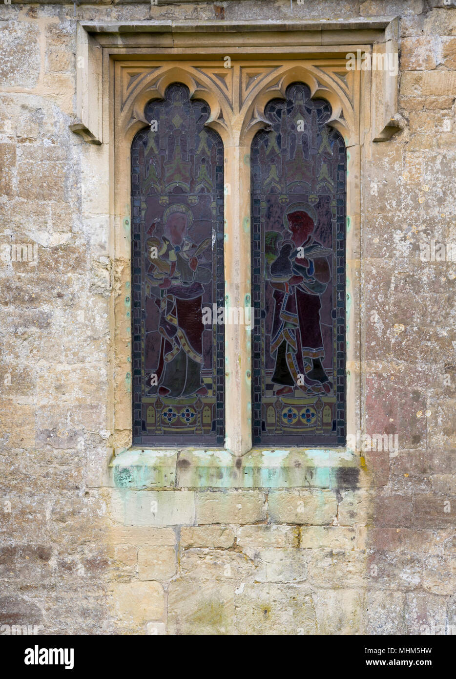 Historic stone church gothic windows hi-res stock photography and ...