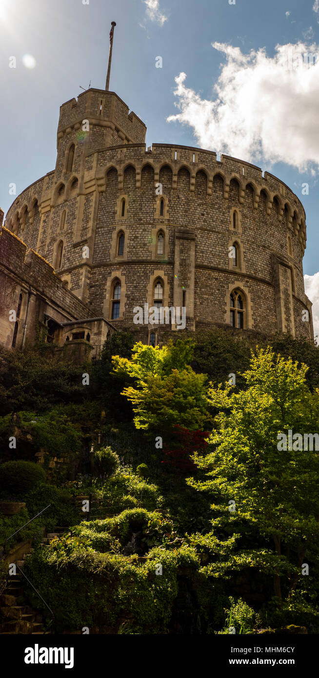 Round Tower, The Keep, Windsor Castle, Windsor, Berkshire, England, UK ...