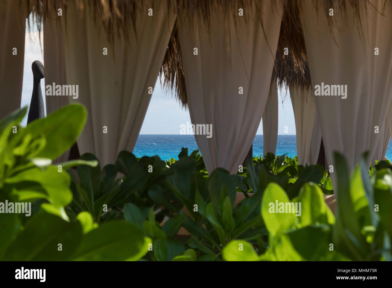 Sea view from beach bed in the Caribbean, tranquil, secluded Beach beds ...