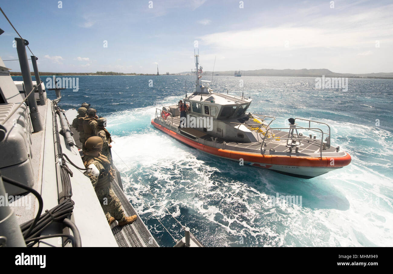 A 47-foot Motor Lifeboat, assigned to U.S. Coast Guard Sector Guam ...
