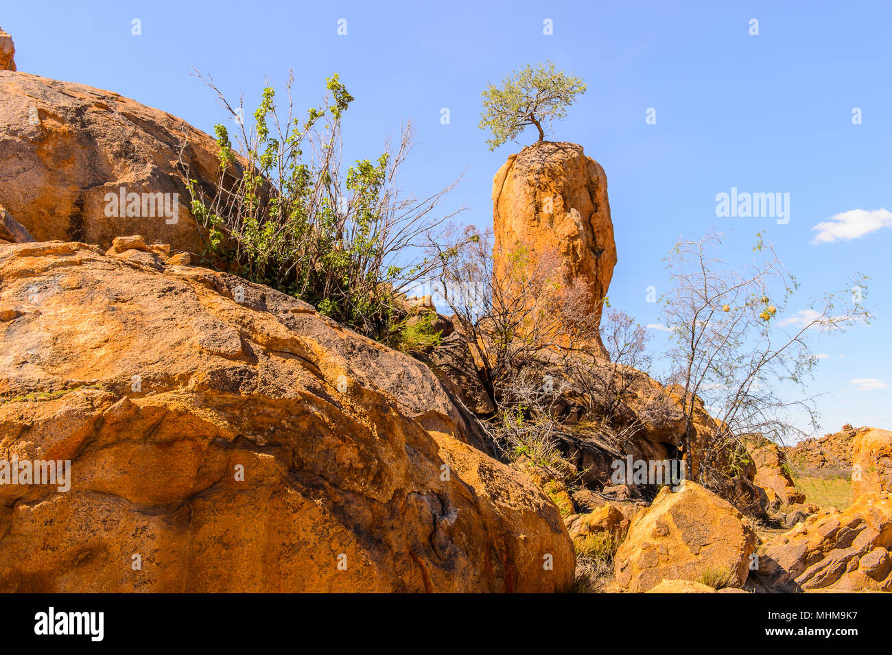 Rocks in the Desert of Namibia Stock Photo - Alamy